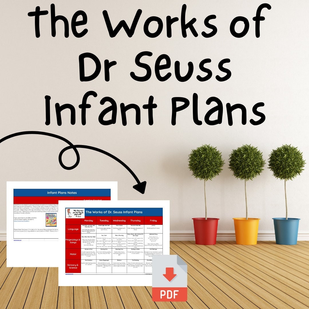 The Works of Dr. Seuss Printable Infant Lesson Plans for Baby ...