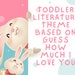 Printable Toddler Literature Guide Based on Guess How Much I Love You ...