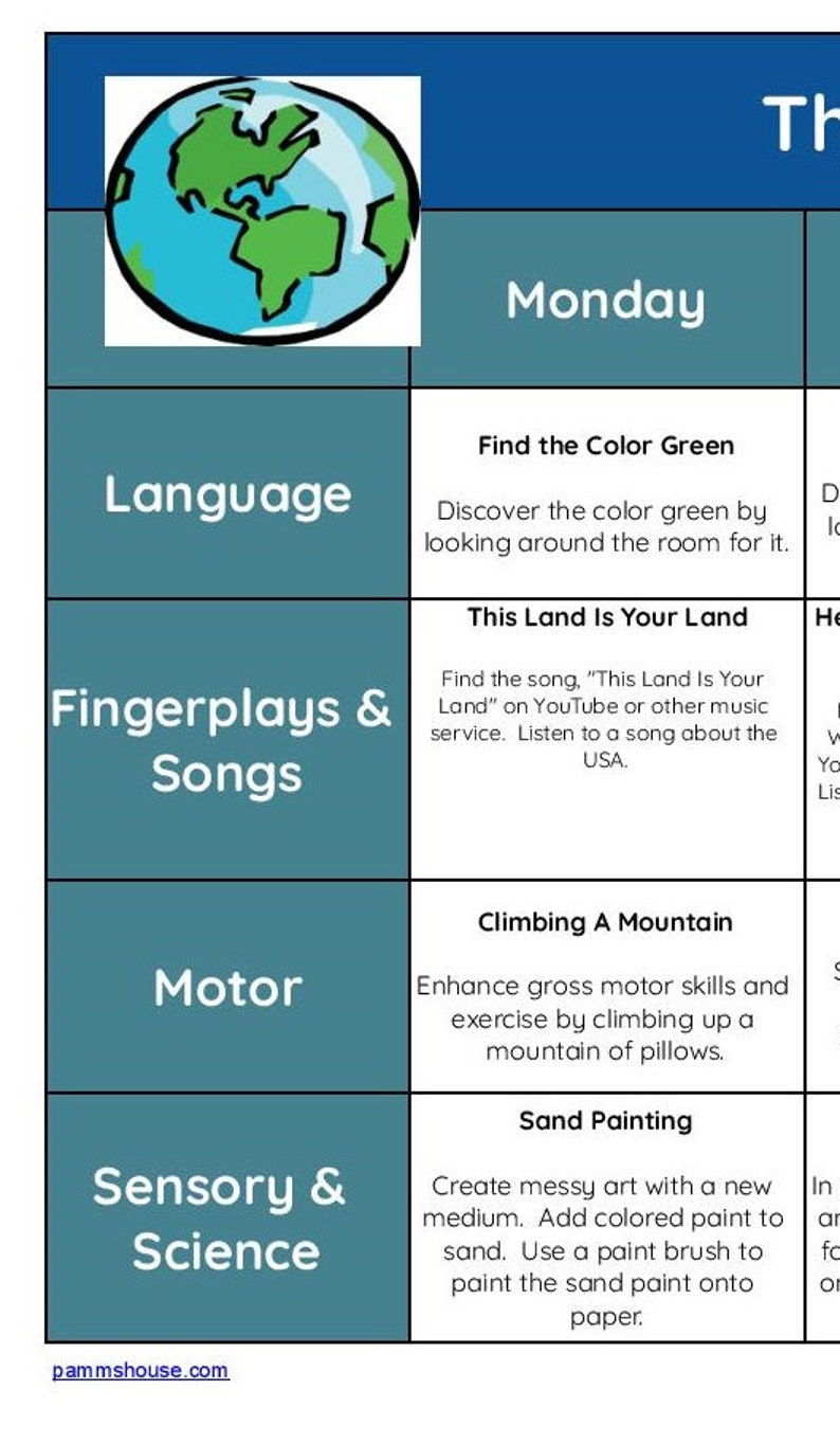 The World Infant Lesson Plans for Baby - Learning Through Play - Etsy