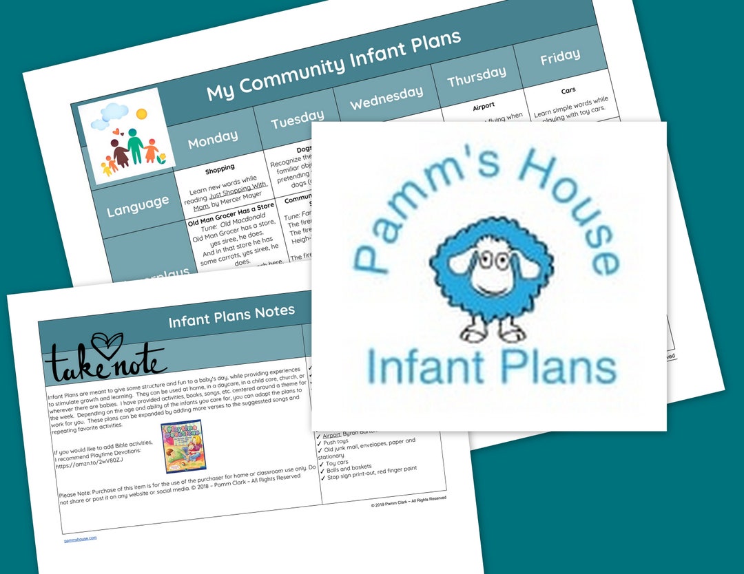 Infant Lesson Plans for Baby - My Community - Printable - Learning ...