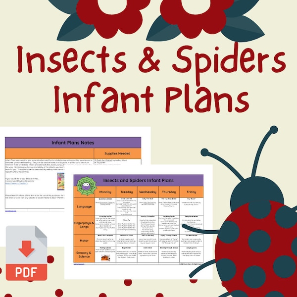 Infant Lesson Plan - Etsy
