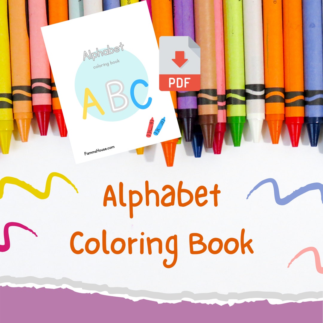 Alphabet Coloring Book - Suitable for Toddlers & Preschoolers - Etsy