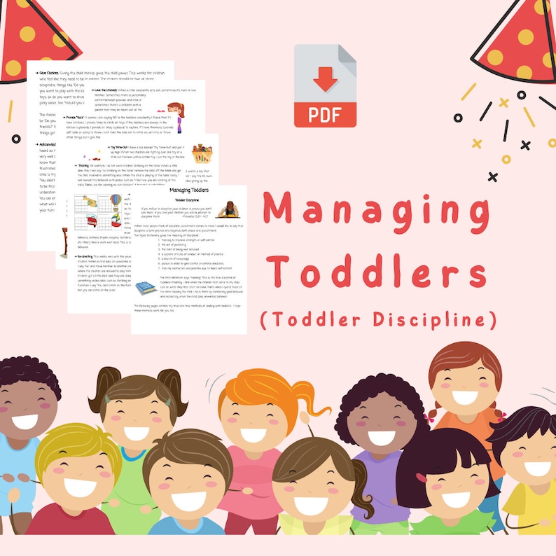 Managing Toddlers - Toddler Discipline - 6 Pages - Tried and True ...