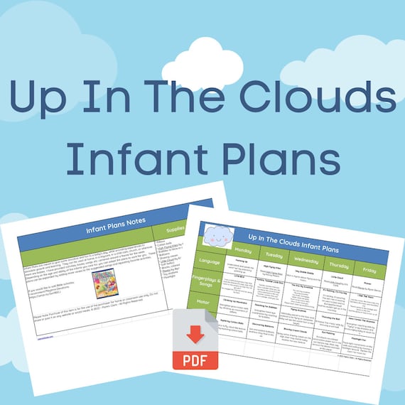 Up in the Clouds Printable Infant Lesson Plans for Baby - Etsy