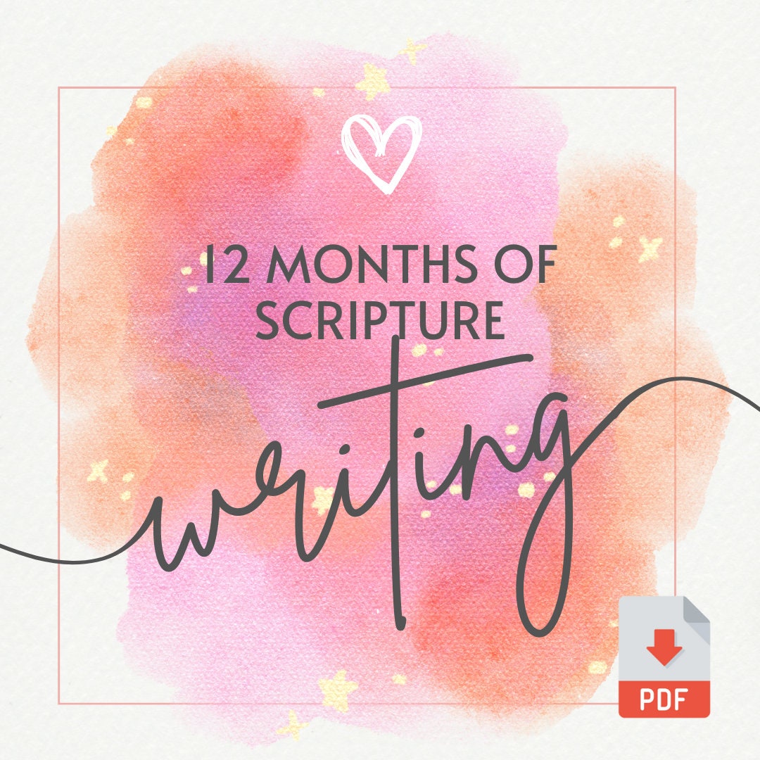 One Year Scripture Writing Plan - Etsy