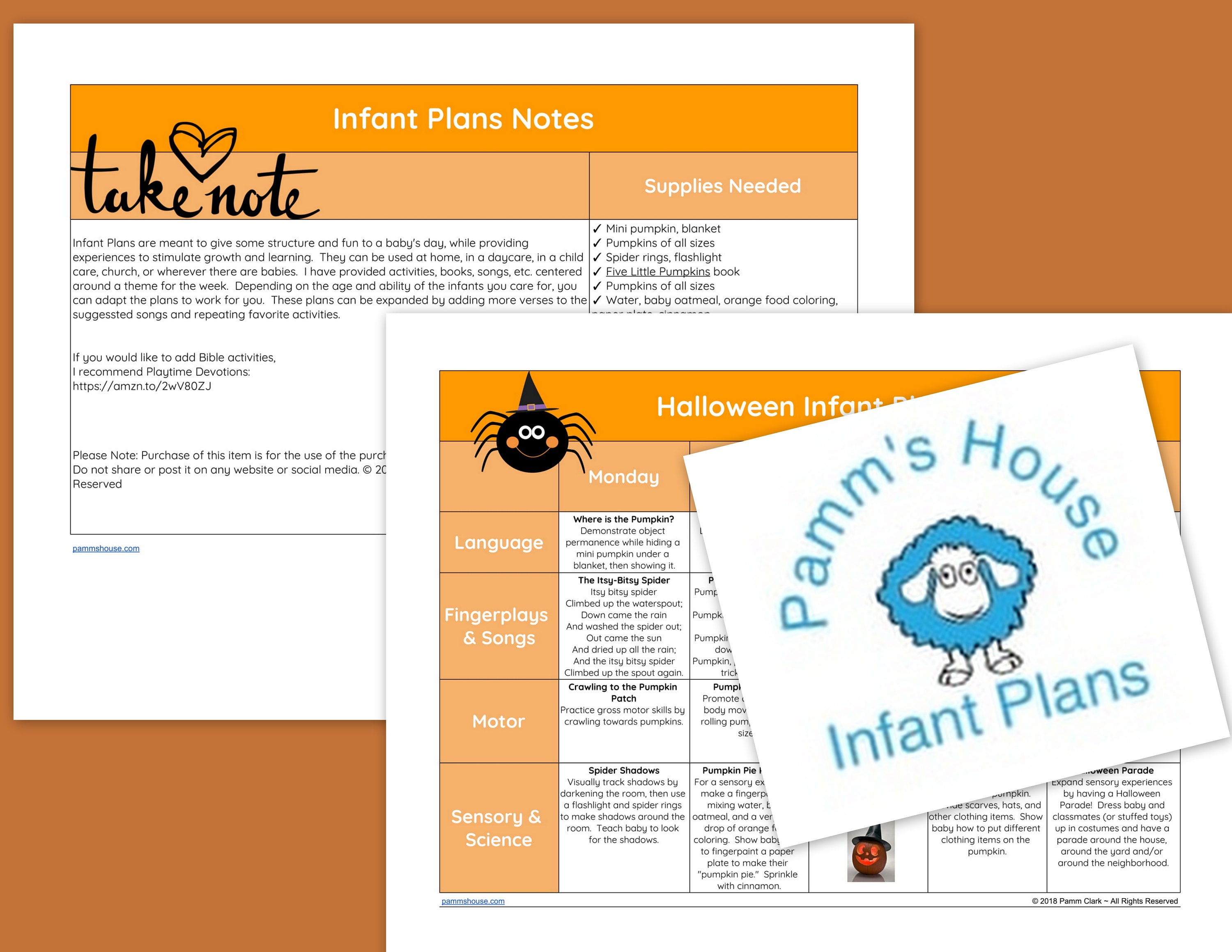 Halloween Infant Lesson Plans – Printable Curriculum for Ages 1–18 ...