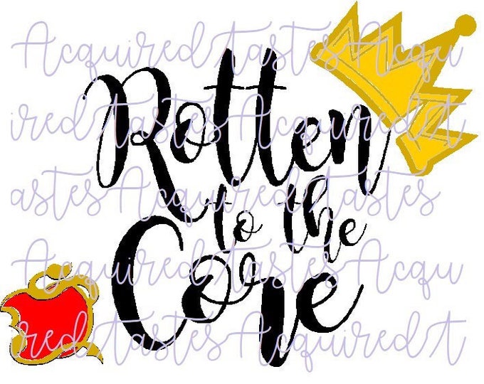 Rotten to the Core Descendants SVG Digital File - Etsy