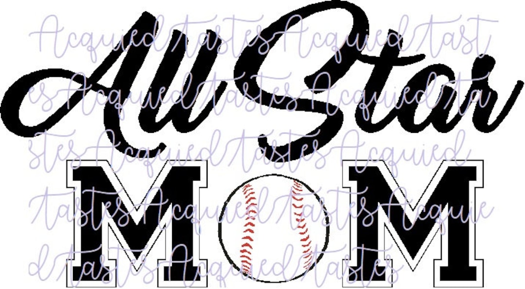 All-star Mom SVG (includes Baseball and Softball) - Etsy