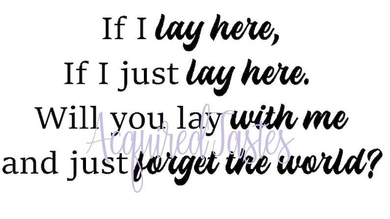 If I lay here if I just lay here...Chasing Cars lyrics cut | Etsy