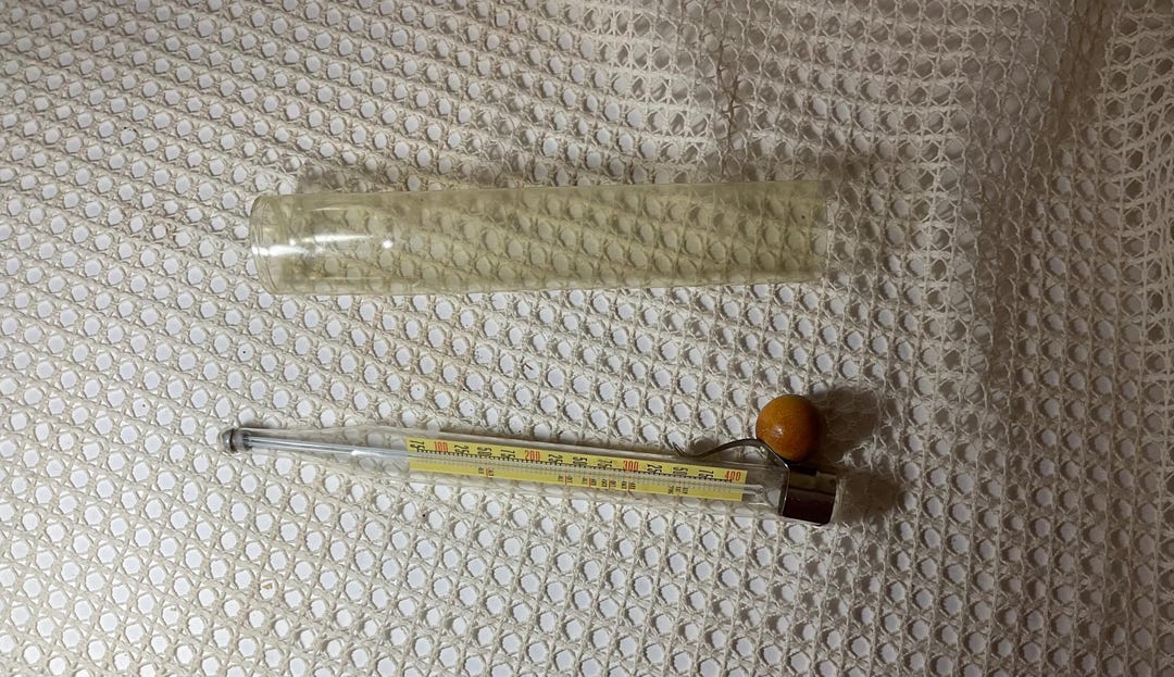 Vintage Glass Candy Thermometer. - Etsy