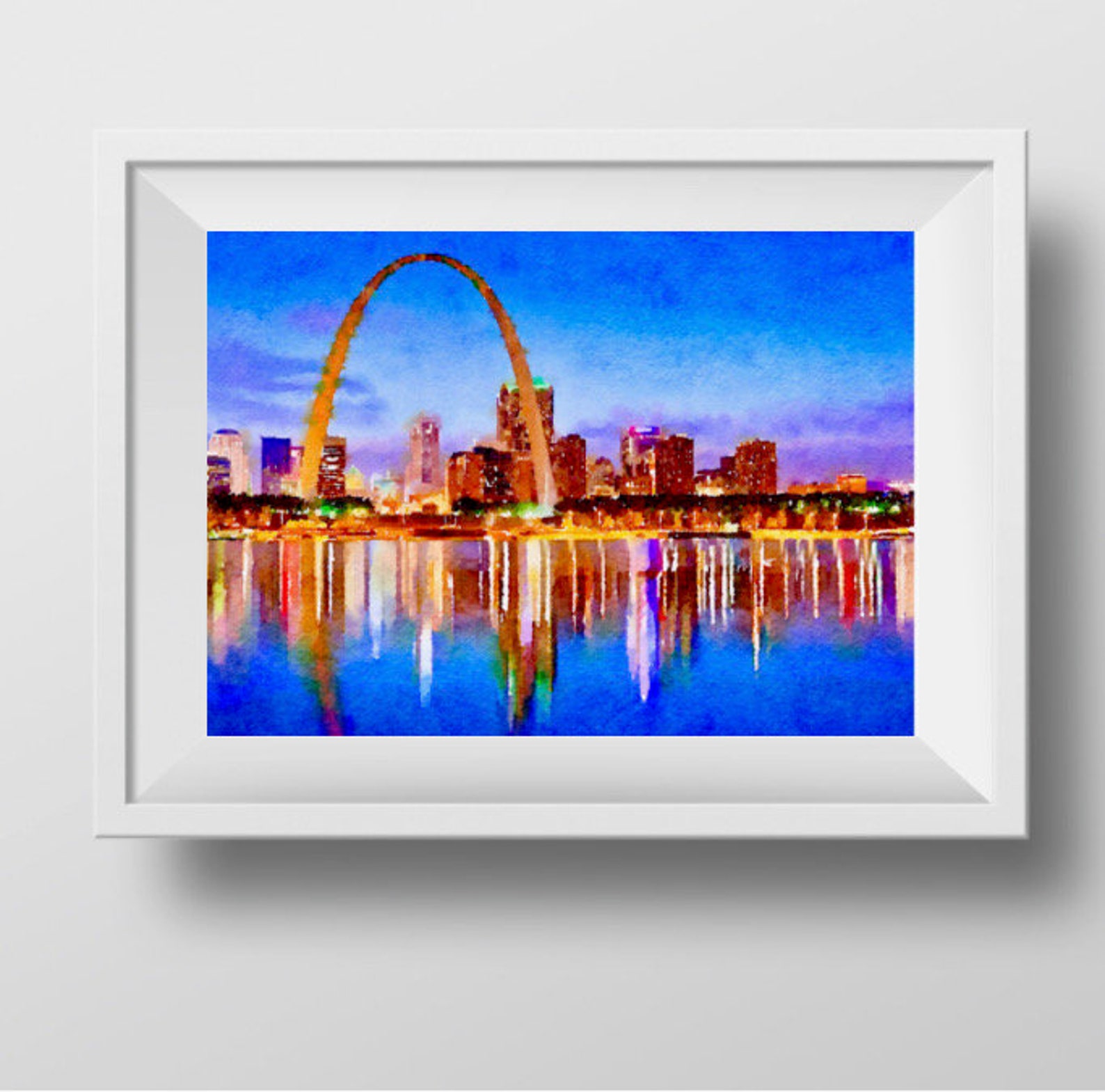 St Louis Print St Louis Missouri St Louis Arch St Louis | Etsy