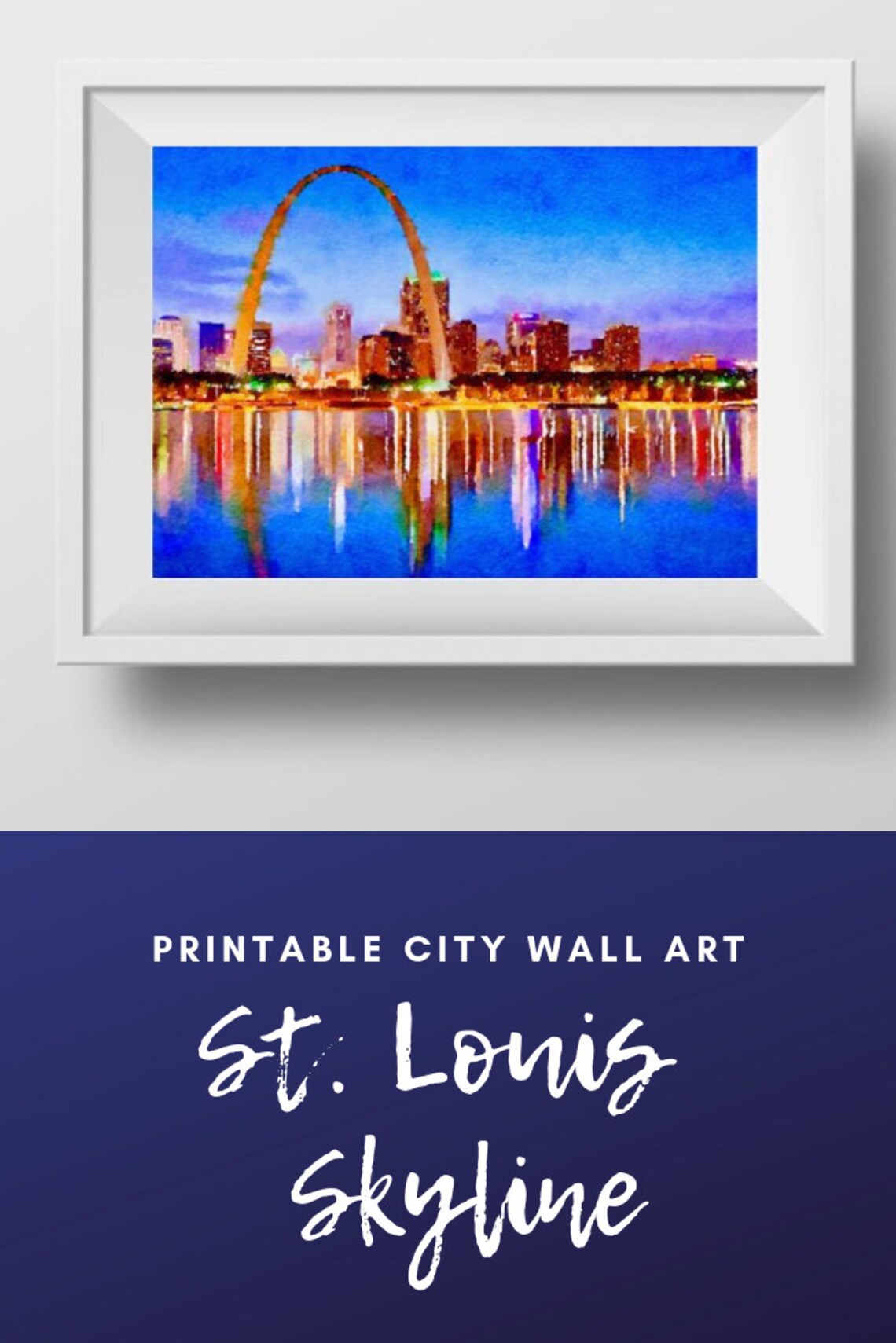 St Louis Print St Louis Missouri St Louis Arch St Louis | Etsy