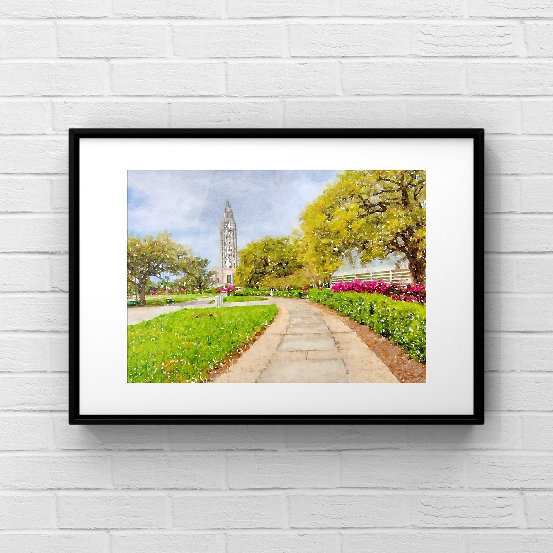 LSU Tigers Stadium Print College Football Wall Art Louisiana - Etsy