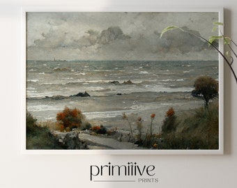 Moody Coastal Wall Art - Etsy