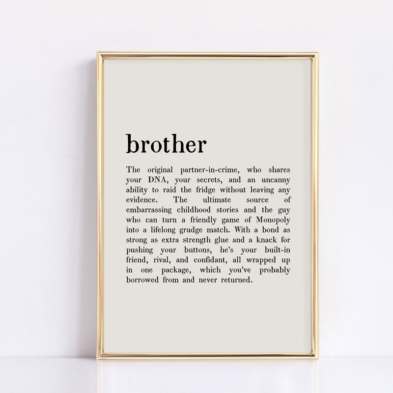 Brother Printable - Etsy