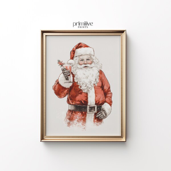 Santa Claus Print - Etsy