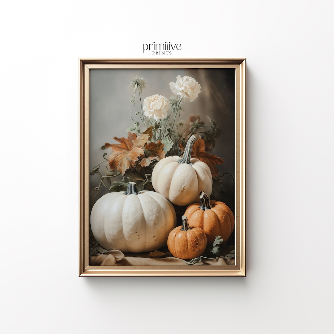 Pumpkin Art Print | Fall PRINTABLE Art | Autumn Pumpkin Print ...