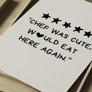 Cute Kitchen Print | Kitchen PRINTABLE Wall Art | Chef Poster | Fun ...