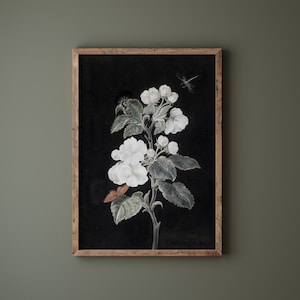 Dark Botanical Print PRINTABLE Wall Art Vintage Home Decor Romantic ...