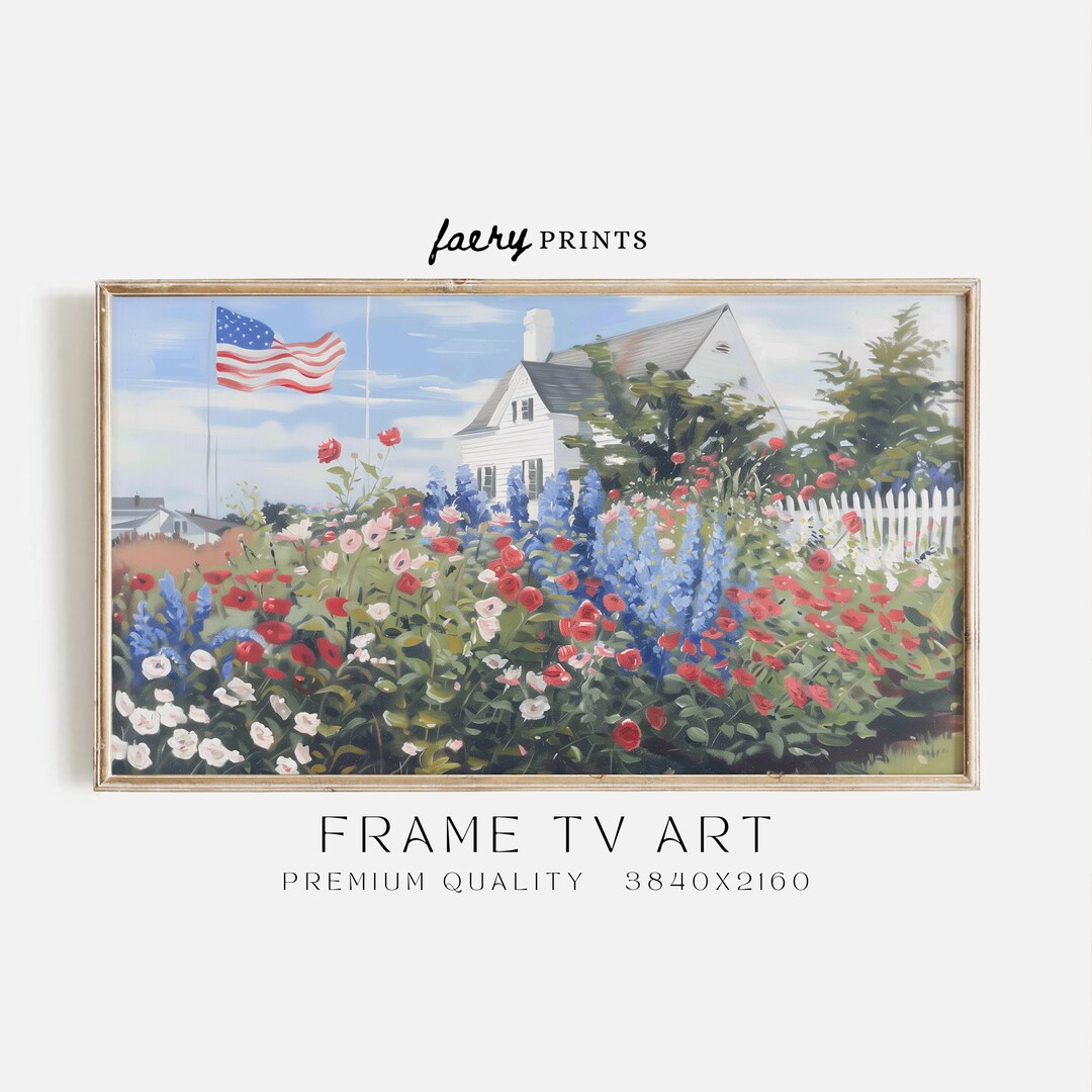 American Flag Samsung Frame TV Art | 4th of July Frame TV Art ...