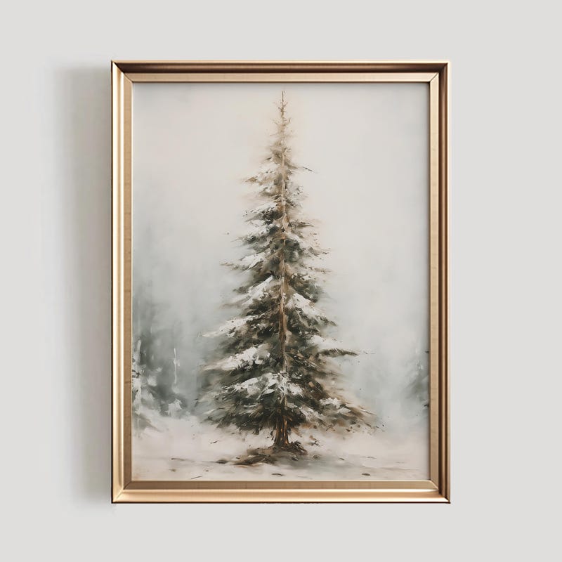 Winter Tree Print - Etsy