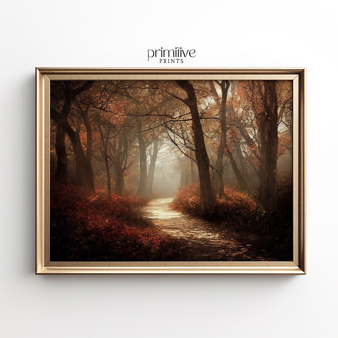 Fall Landscape Print Autumn Art Fall Home Decor Printable - Etsy