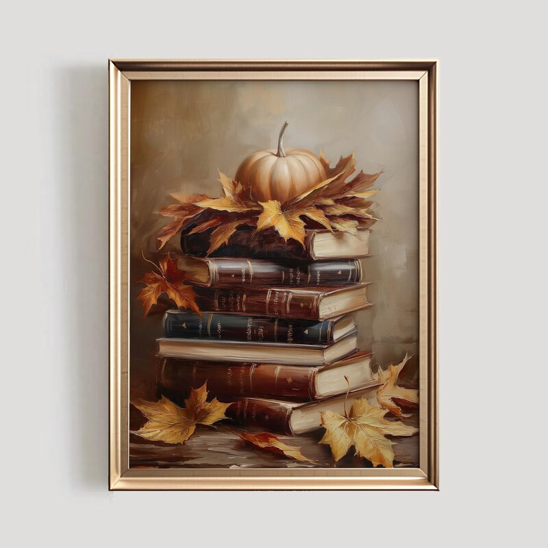 Fall Book Stack - Etsy