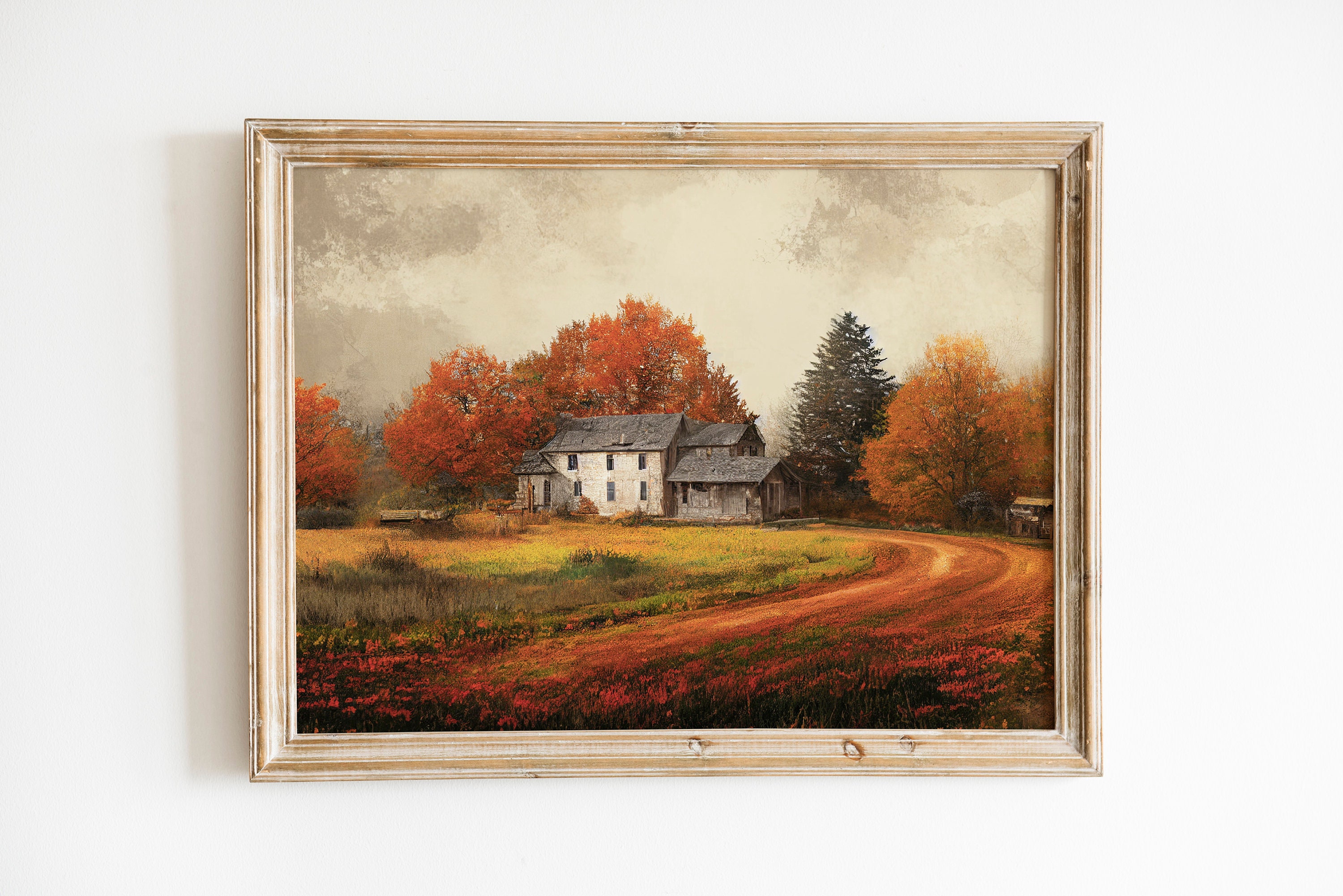 Autumn Landscape Print Fall Foliage Wall Art Autumn Trees - Etsy