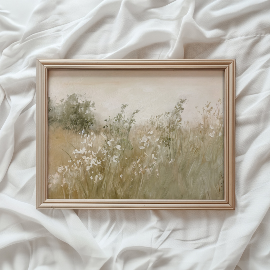 Wildflower Meadow Print | Vintage PRINTABLE Wall Art | Farmhouse ...