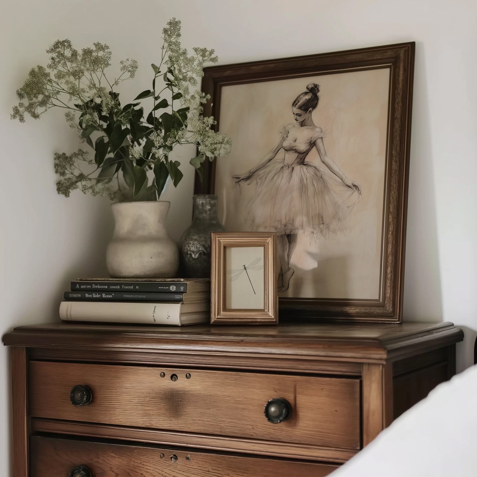 Ballerina Art Print | Vintage PRINTABLE Wall Art | Delicate Dancing Art ...