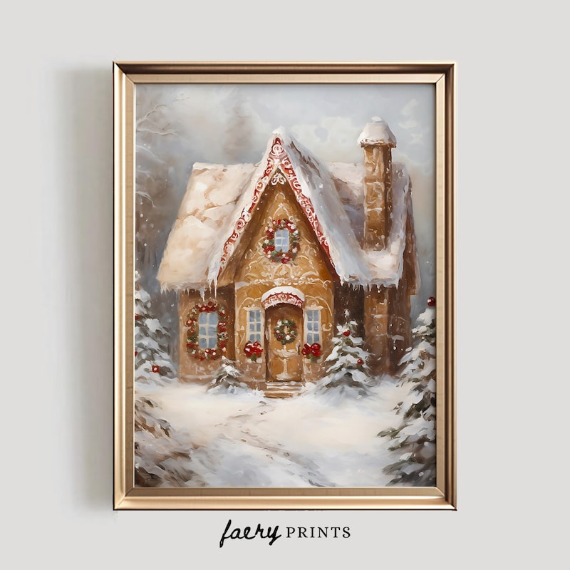 Gingerbread Wall Art - Etsy