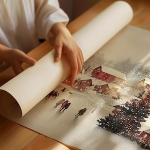 Winter Print | Watercolor Christmas Painting | PRINTABLE Wall Art ...