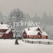 Winter Farmhouse Painting Digital PRINTABLE Wall Art Snowy Holiday ...
