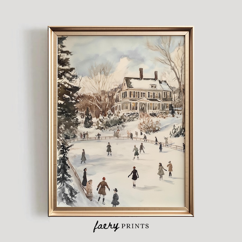 Ice Skating Art - Etsy