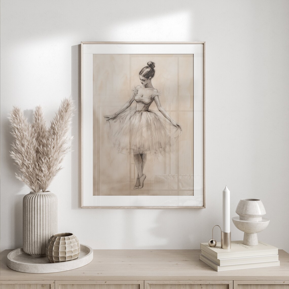 Ballerina Art Print | Vintage PRINTABLE Wall Art | Delicate Dancing Art ...