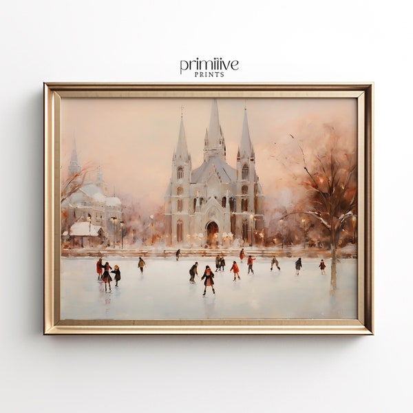 Ice Skating Print - Etsy