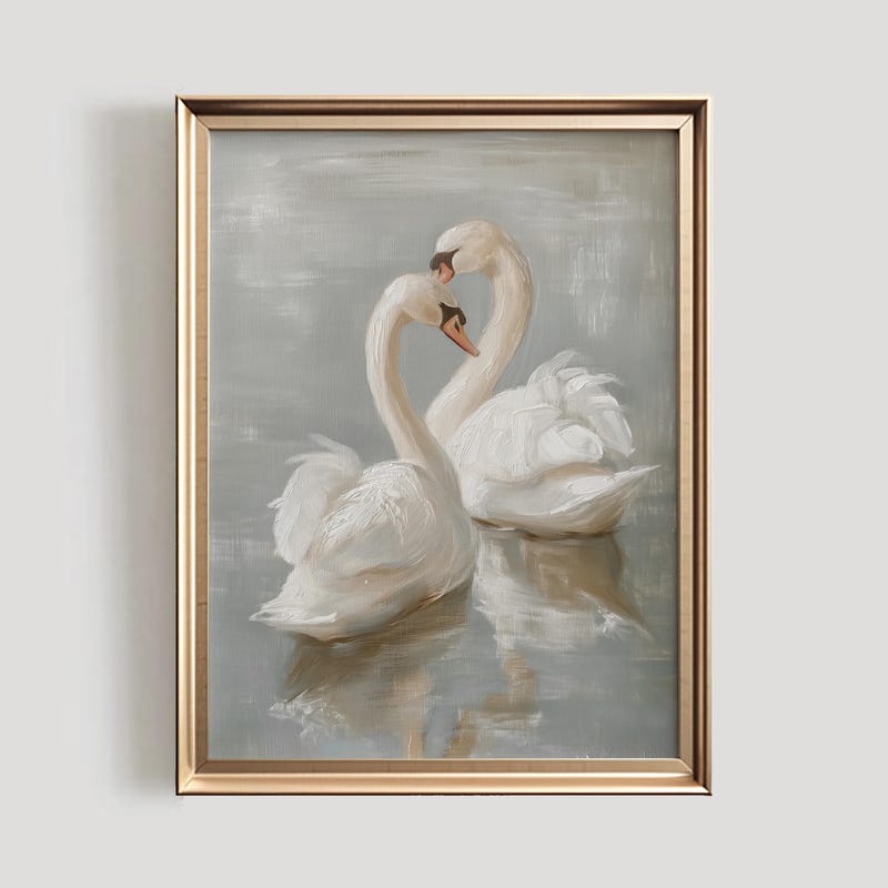 Swan print - Etsy