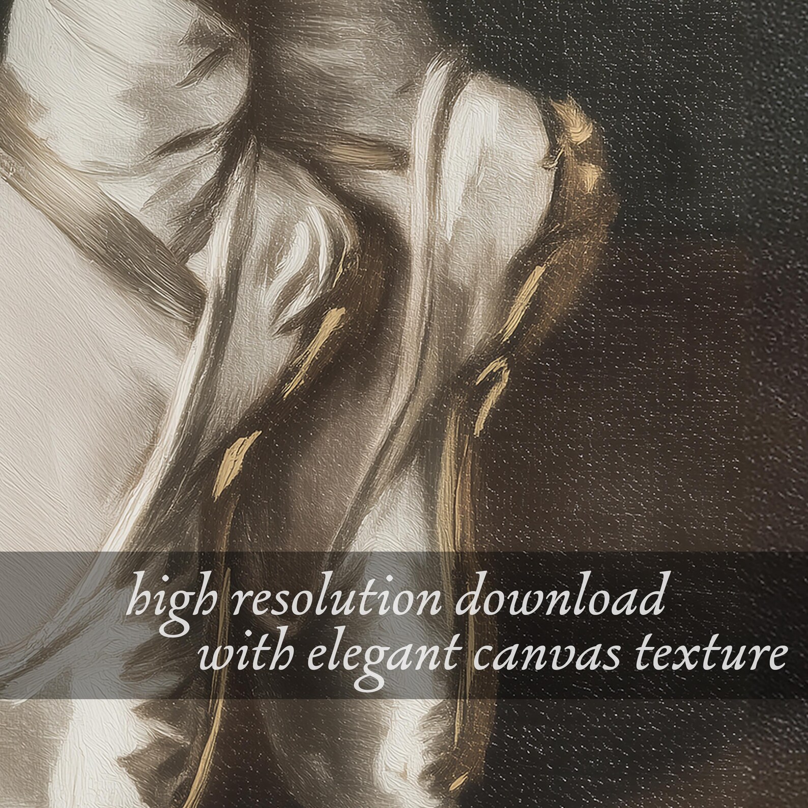 Vintage Ballerina Print: Neutral Gold Ballet Shoes Art (digital ...