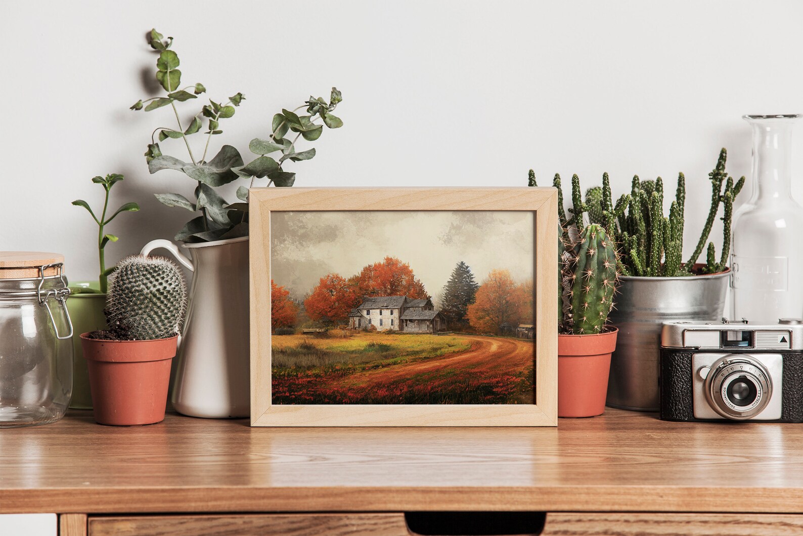 Autumn Landscape Print Fall Foliage Wall Art Autumn Trees - Etsy