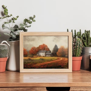 Autumn Landscape Print Fall Foliage Wall Art Autumn Trees - Etsy