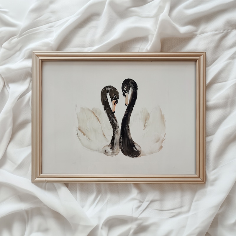 Swan Print - Etsy