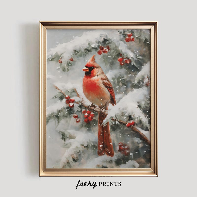 Cardinal Print - Etsy