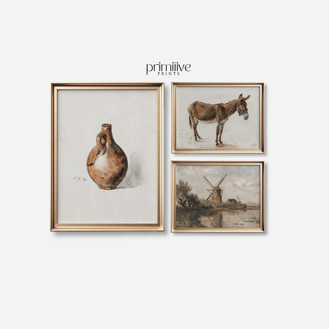 Rustic Gallery Prints Vintage Farmhouse Art Bundle Digital - Etsy