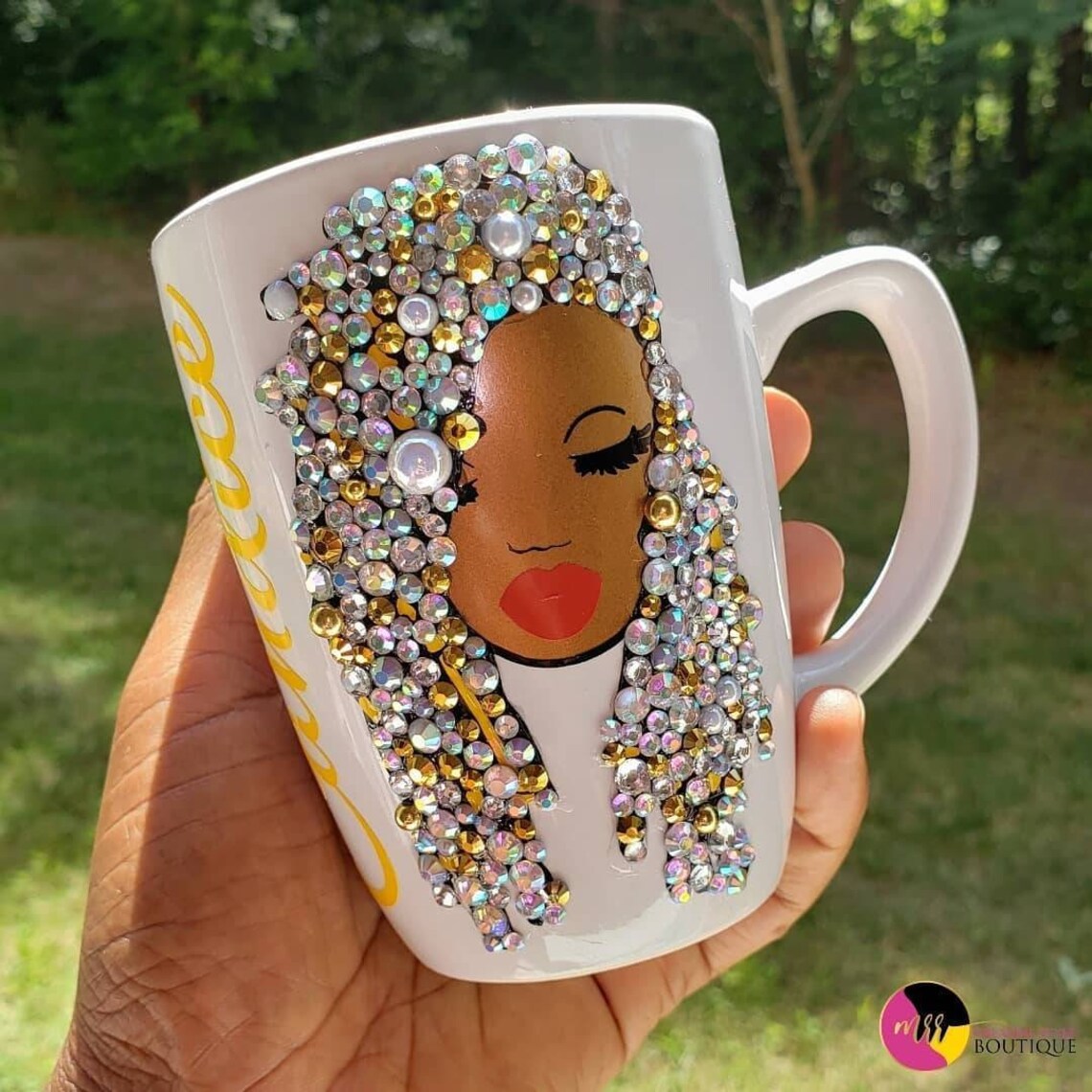 Pearl Rhinestone Bling Loc Lady Loc Queen Natural Hair - Etsy