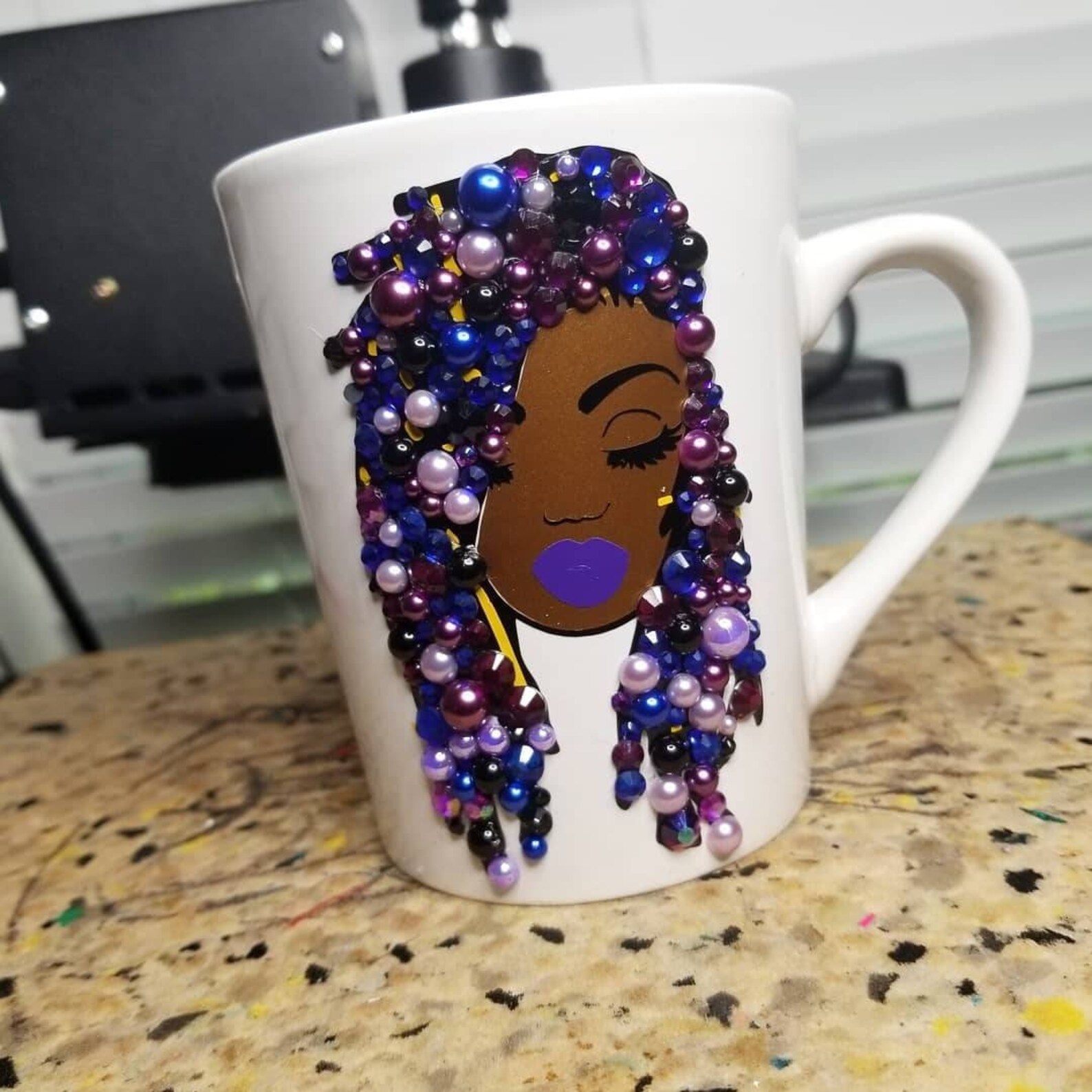 Pearl Rhinestone Bling Loc Lady Loc Queen Natural Hair - Etsy