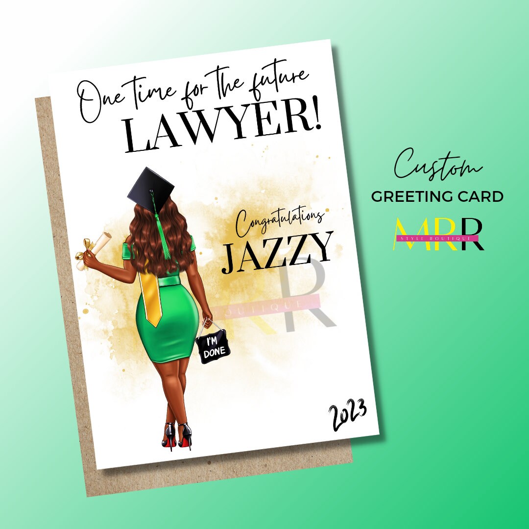 Future Lawyer Future Career Graduation Day Greeting Card - Etsy