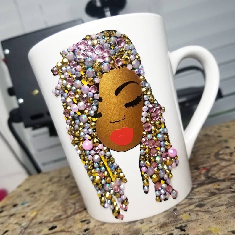 Pearl Rhinestone Bling Loc Lady Loc Queen Natural Hair - Etsy