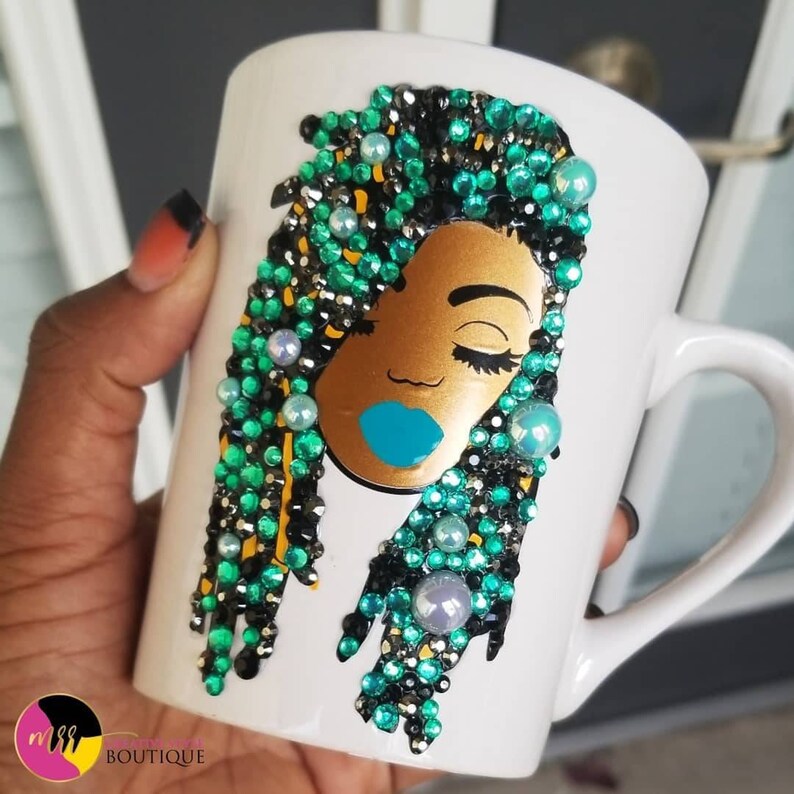 Pearl Rhinestone Bling Loc Lady Loc Queen Natural Hair - Etsy