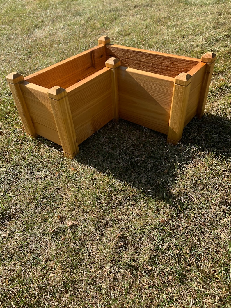 Corner Deck Railing Mounted Flower Box - Etsy