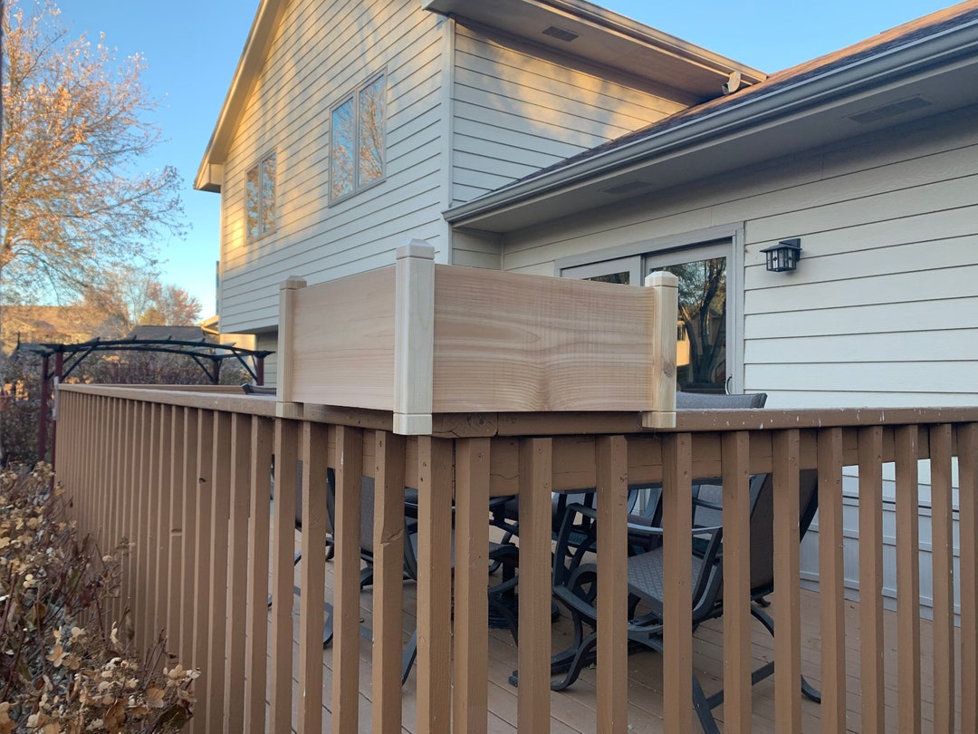 Corner Deck Railing Mounted Flower Box - Etsy